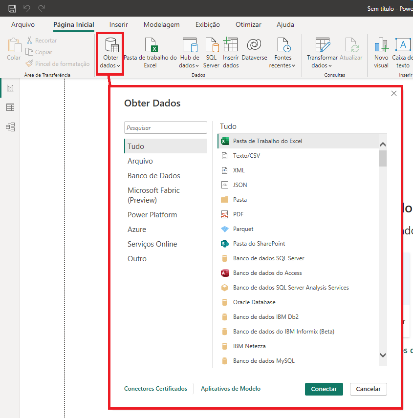 POWER BI - Importação de dados